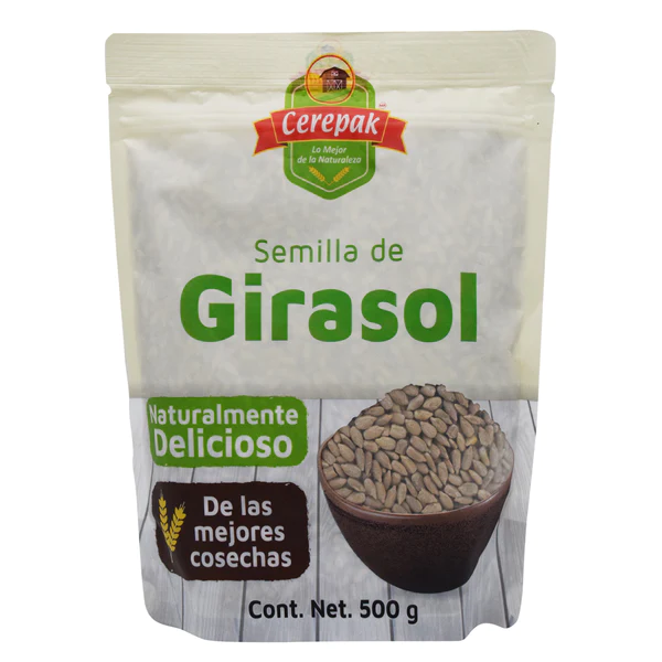 "BV" SEMILLA GIRASOL 500GR CEREPAK | Salud Y Vida
