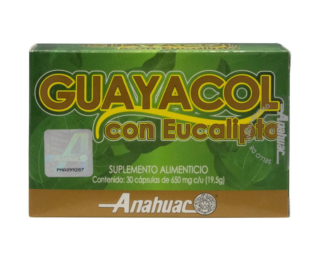 GUAYACOL EUCALIPTO 30CAP ANAHUAC | Salud Y Vida